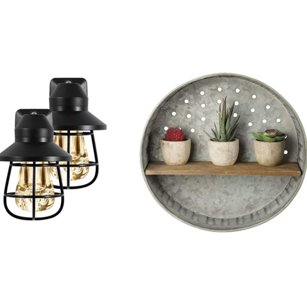 GE LED Vintage Night Light, Plug-in, Dusk-to-Dawn, Farmhouse, Rustic ...
