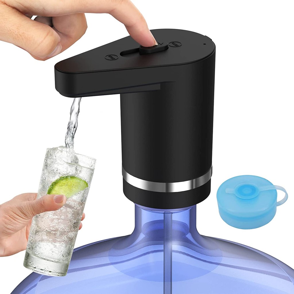 Water Bottle Pump Dispenser 5 Gallon, Manual Straight Plug Button ...